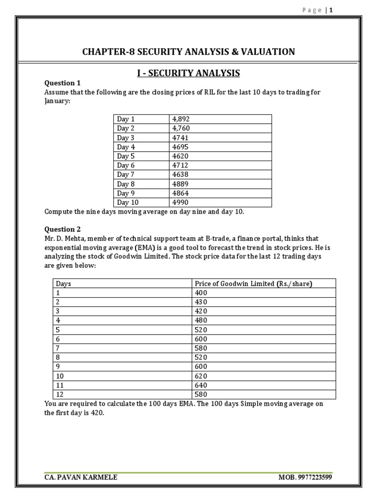 Security Analysis | PDF | Bonds (Finance) | Yield (Finance)