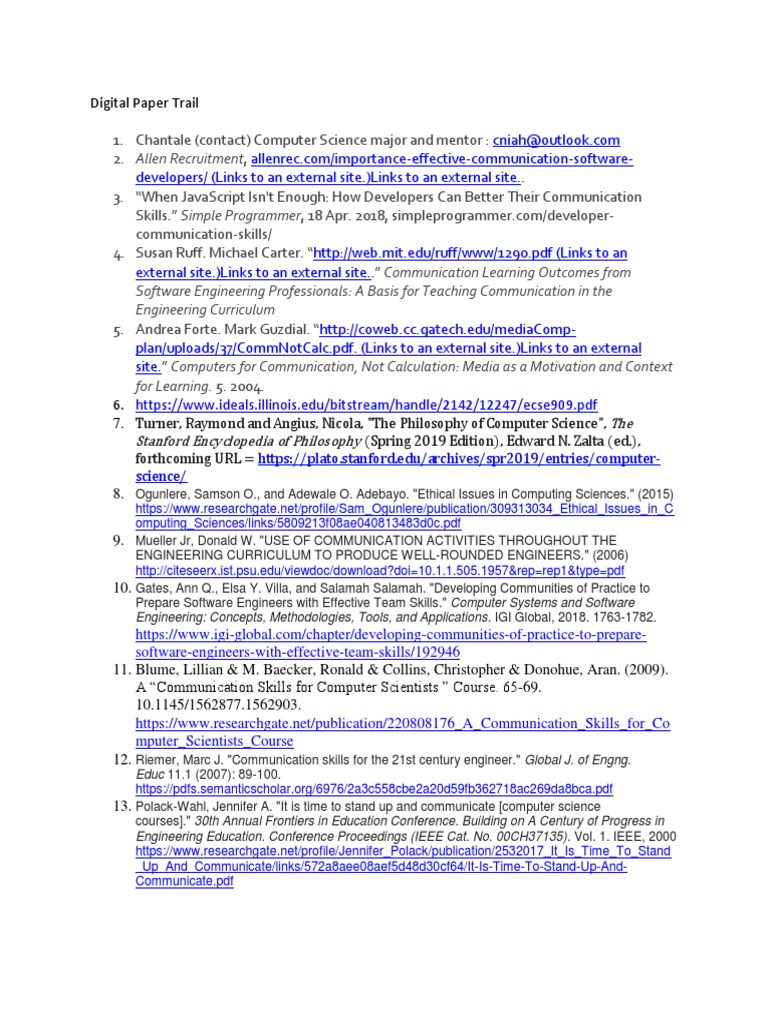 Digital Paper Trail | PDF | Software Engineering | Programmer