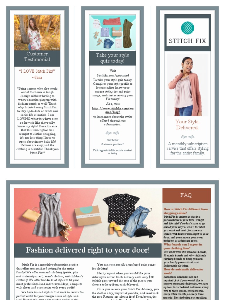 Family Fashion Made Easy with Stitch Fix | PDF | Clothing | Fashion