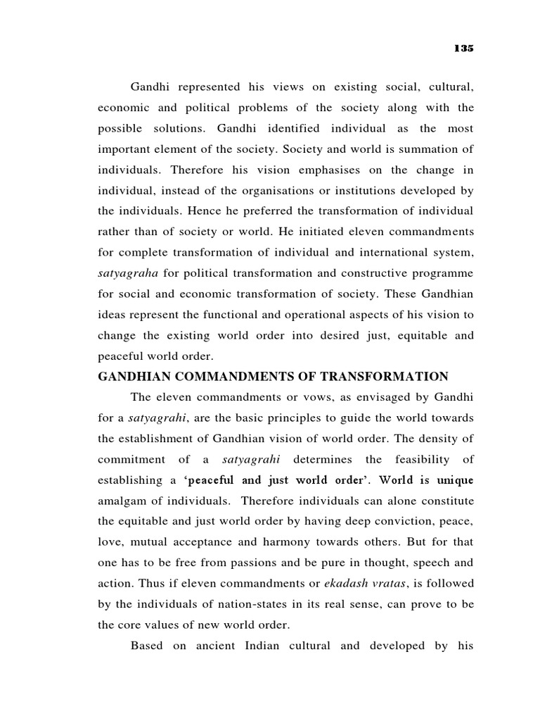 Gandhi Notes | PDF | Mahatma Gandhi | Nonviolence
