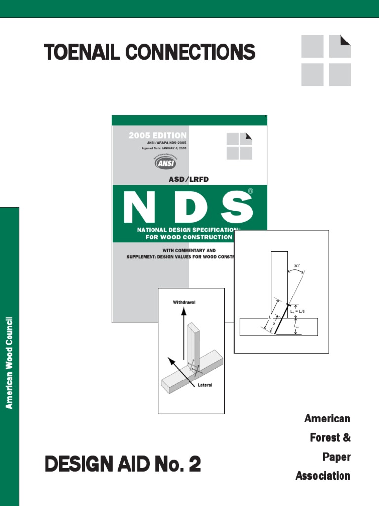 Toe Nail Capacity | PDF | Paper | Wood