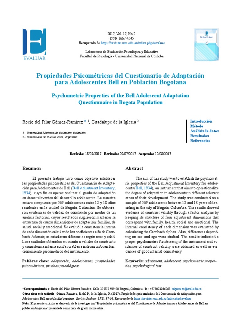 Bell Manual | PDF | Adultos | Adolescencia