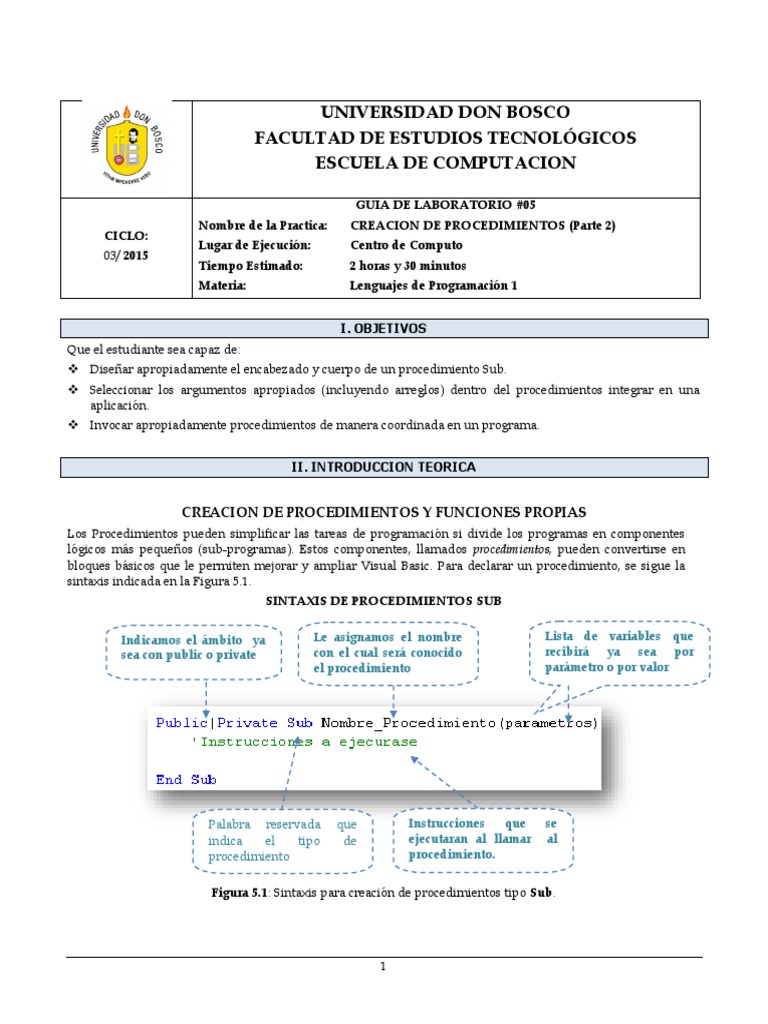 Guia-5 Visual Basic | PDF | Básico | Matriz (Matemáticas)