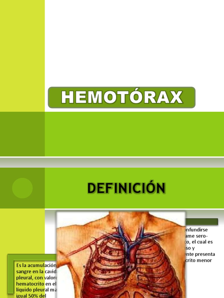 Hemotorax 140209211839 Phpapp01 | Epidemiología | Medicina