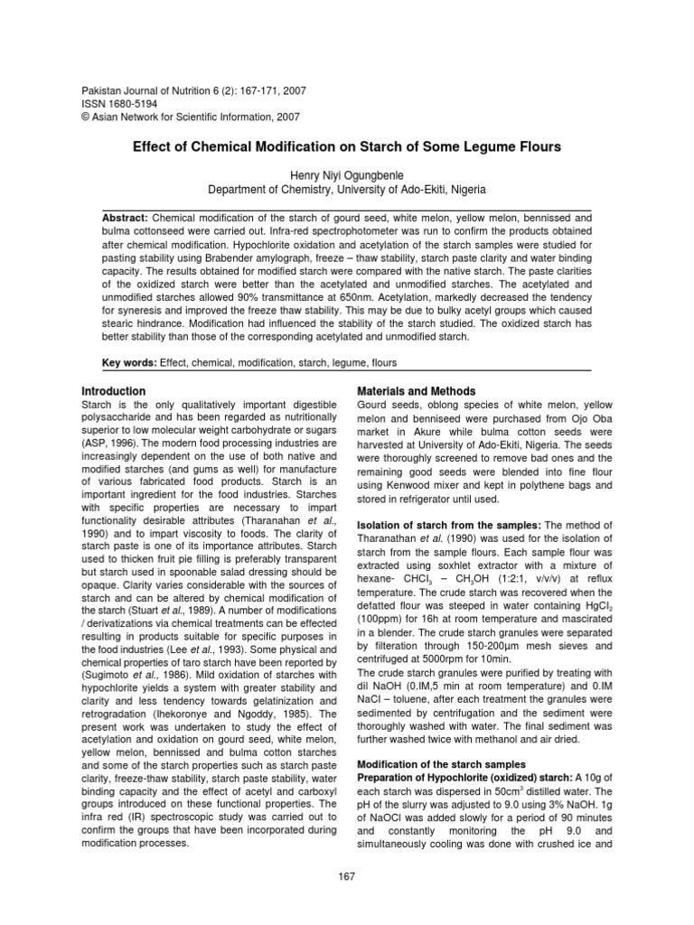 Starch Paste Clarity | PDF | Starch | Light