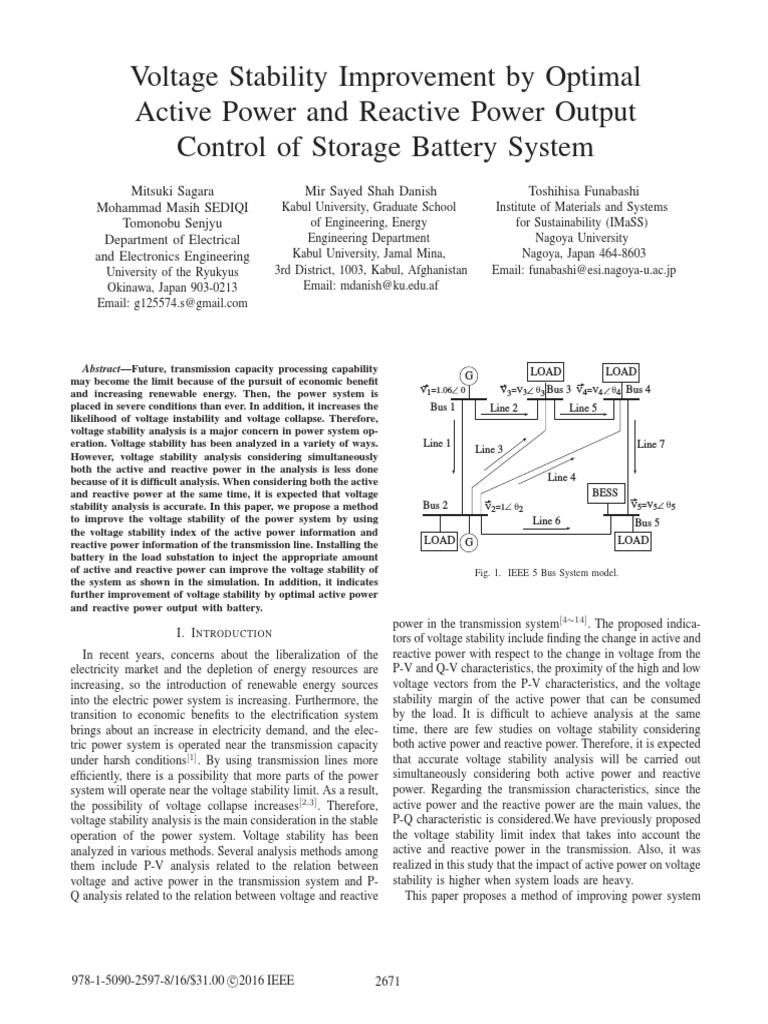 Survey of Battery Energy Storage Systems and Modeling Techniques | PDF ...