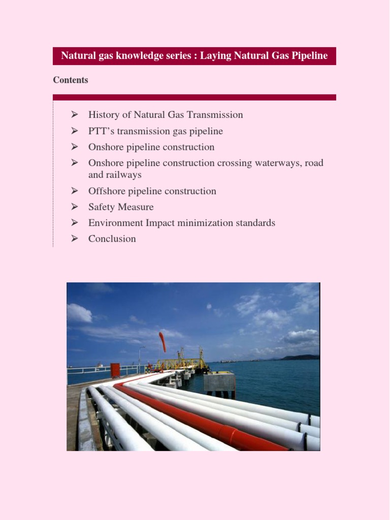 Natural Gas Knowledge Series - Laying Natural Gas Pipeline | PDF ...
