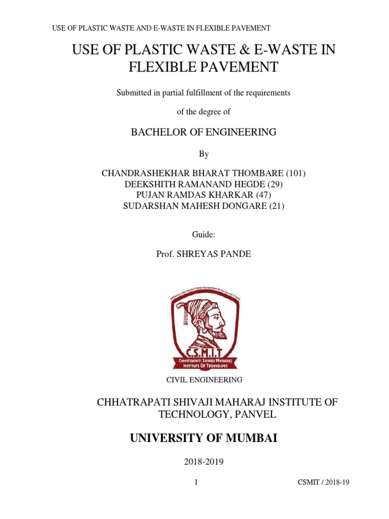 Project Blackbook PDF | Download Free PDF | Road Surface | Asphalt