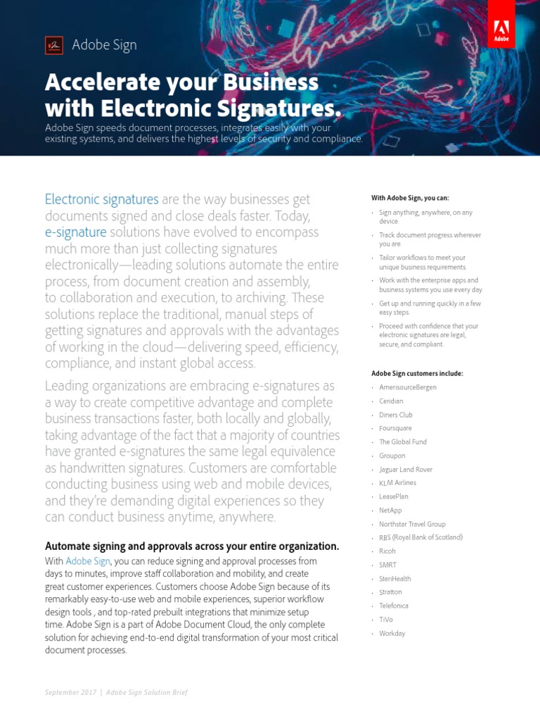 Adobe Sign Overview | PDF | Computing | Business