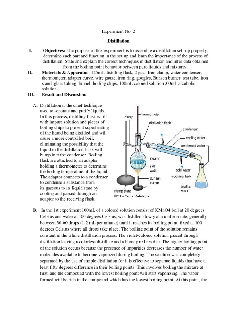 Laboratory Report Distillation | PDF | Distillation | Evaporation