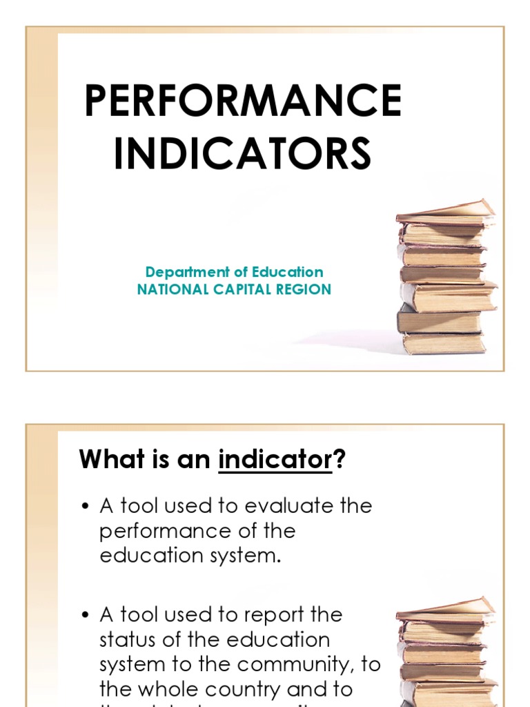 Performance Indicators: Department of Education National Capital Region | PDF | Middle Schools ...