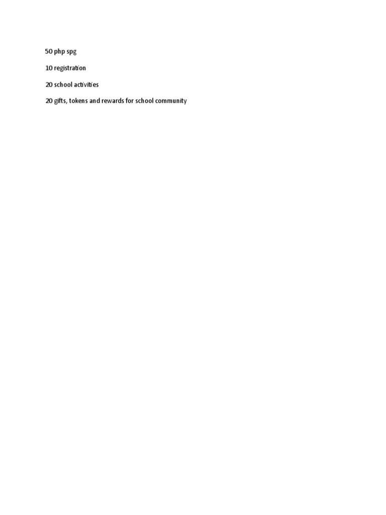 Example Of A School Program