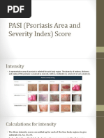 Psoriasis Area and Severity Index (Pasi) Worksheet | PDF | Teaching ...