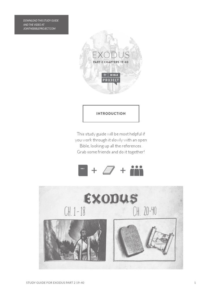 4 Exodus Pt. 2 Study Guide PDF | PDF | Book Of Exodus | Covenant (Biblical)