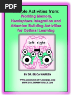 Brain Gym Starters | PDF | Hand | Finger