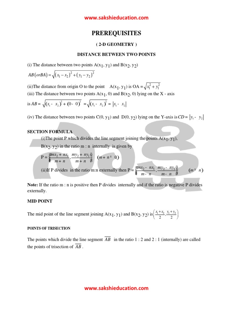 0 01 PREREQUISITES 2d THEORY PDF | PDF | Classical Geometry | Euclidean ...