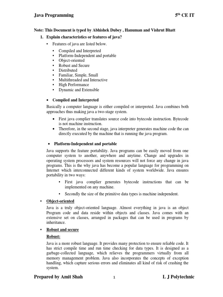 Java Notes | PDF | Control Flow | Java (Programming Language)