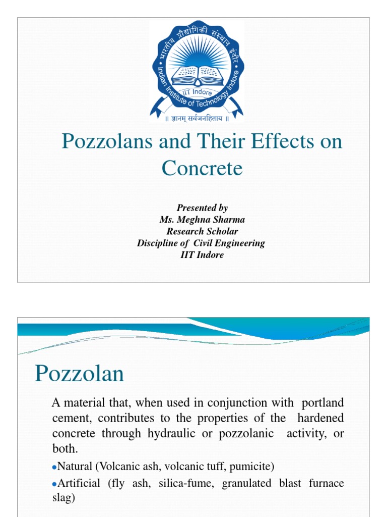 Pozzolans: Enhancing Concrete Properties | PDF | Fly Ash | Concrete