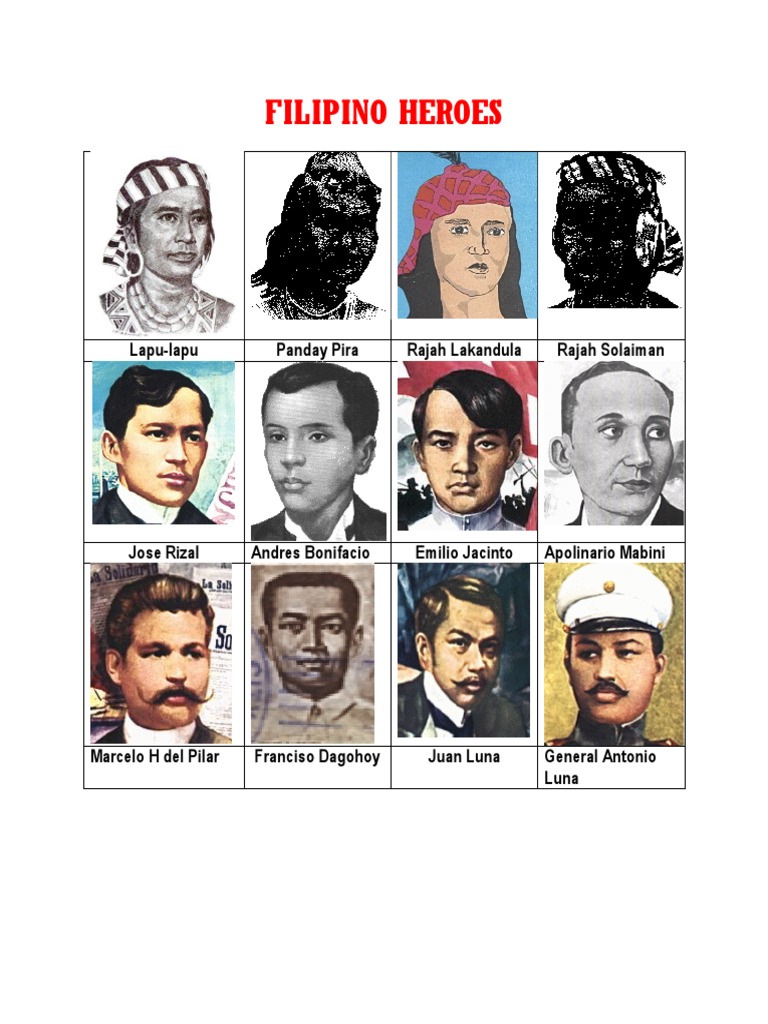 Filipino Heroes: Lapu-Lapu Panday Pira Rajah Lakandula Rajah Solaiman ...