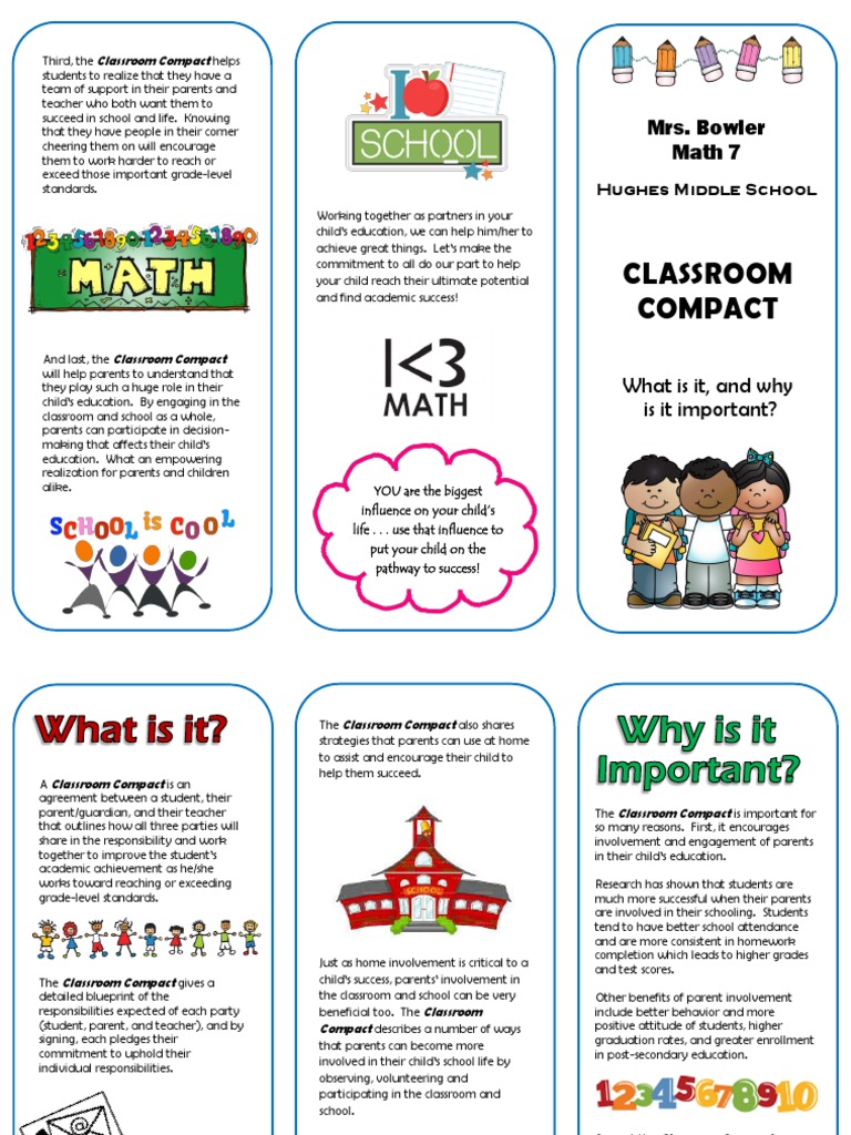 Classroom Compact 1 | PDF | Teachers | Classroom