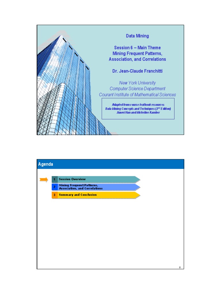 Frequent Patterns and Associations in Data Mining | PDF | Applied Mathematics | Information Science