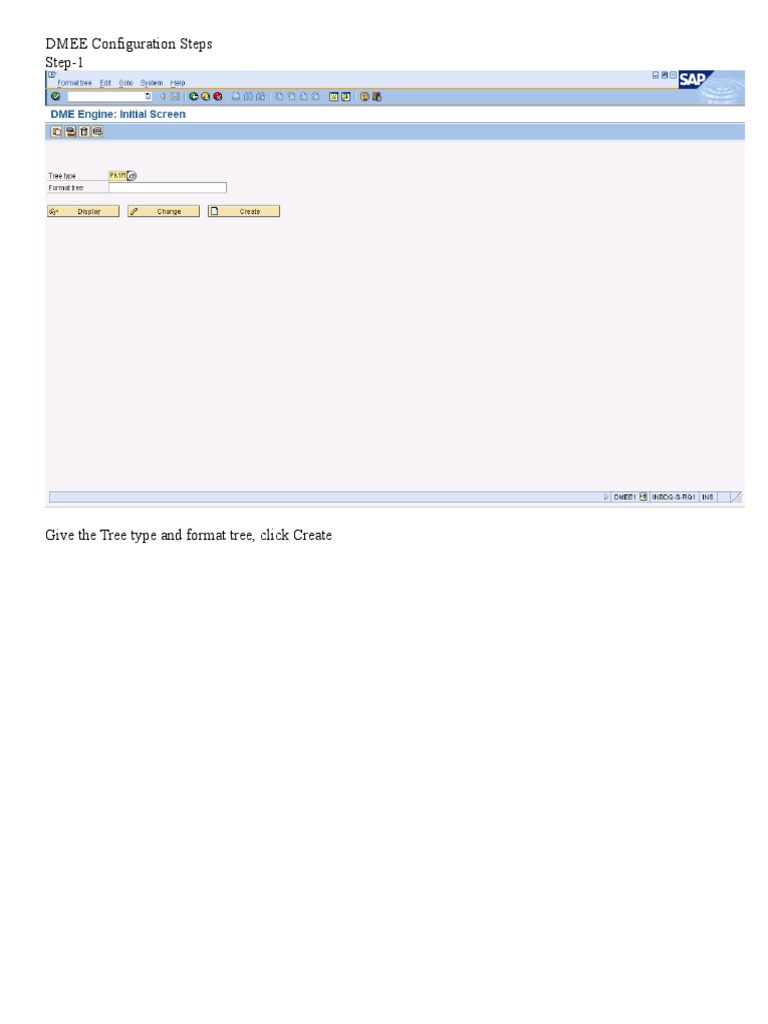 DMEE Configuration Steps Step-1 | PDF | Computers