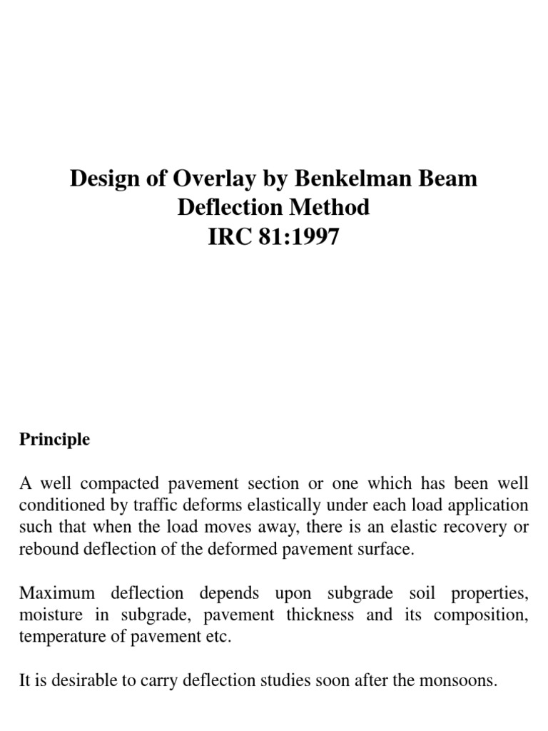 Design of Overlay | PDF | Road Surface | Road
