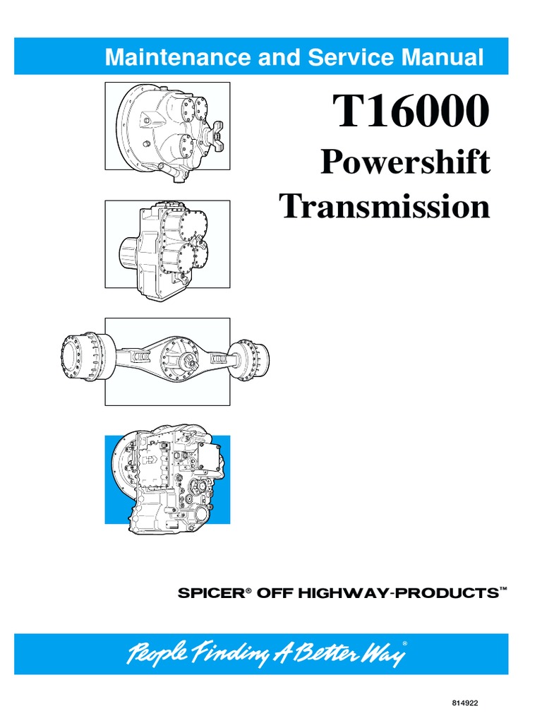 P100 T16000 SM PDF | PDF | Clutch | Transmission (Mechanics)