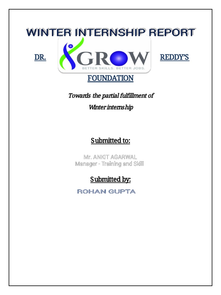 Internship Report | PDF