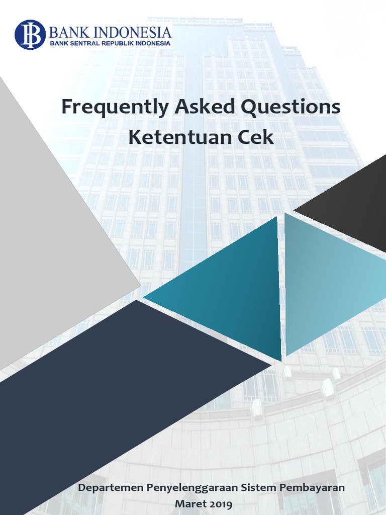 FAQ Ketentuan Cek PDF | PDF