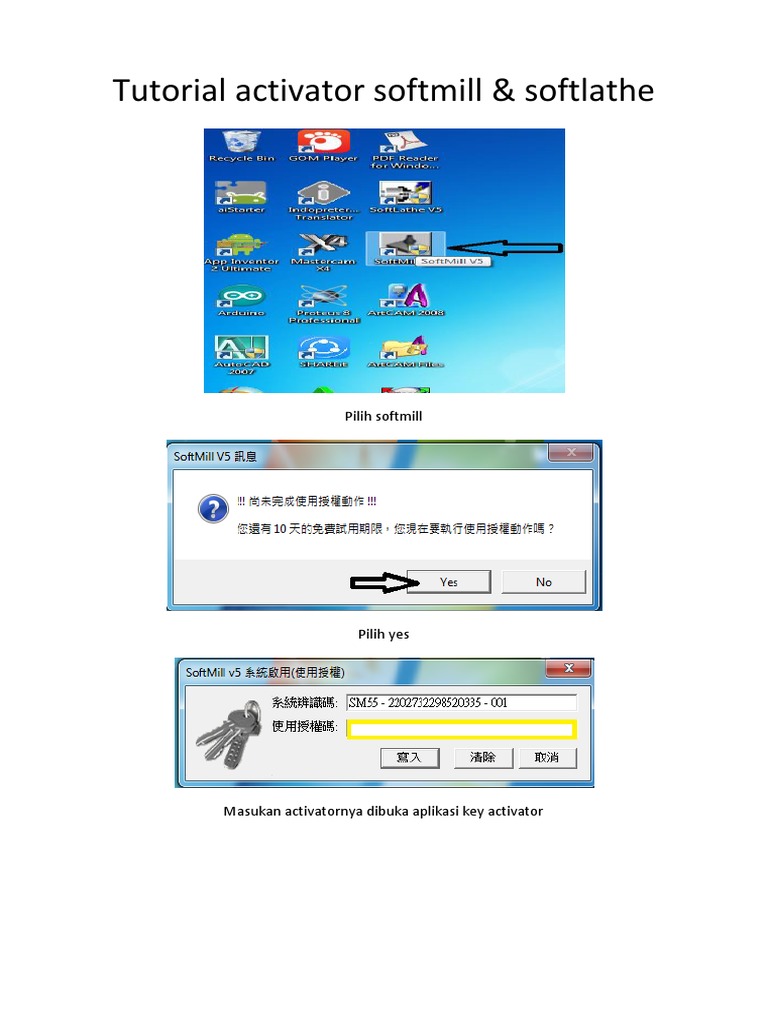 Tutorial Activator Softmill | PDF