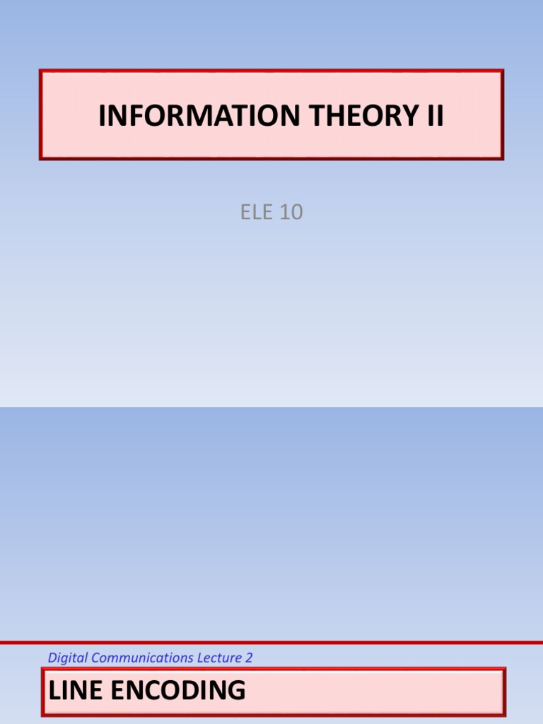 Digital Communications Lecture 2 Rev01 Pdf Digital Signal Data