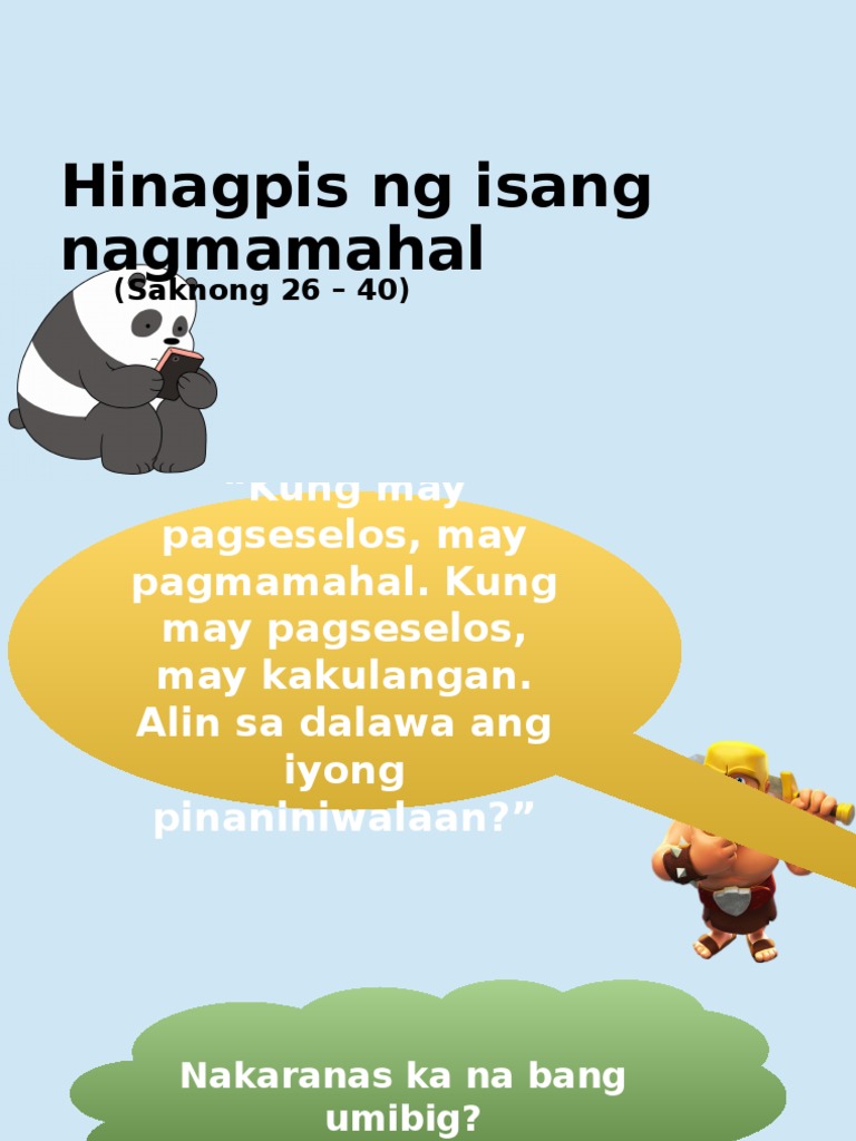 Hinagpis NG Isang Nagmamahal | PDF