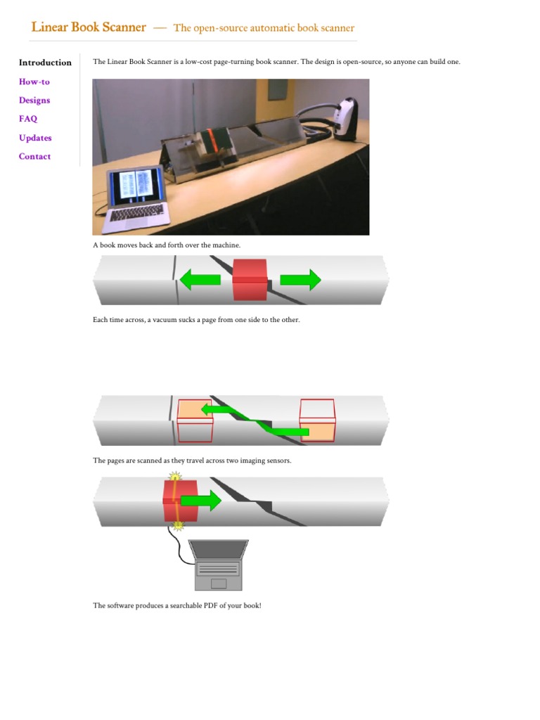 Linear Book Scanner | PDF | Image Scanner | Media Technology