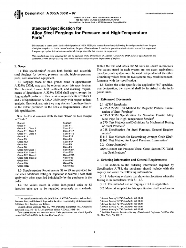 A336 A336m PDF | PDF