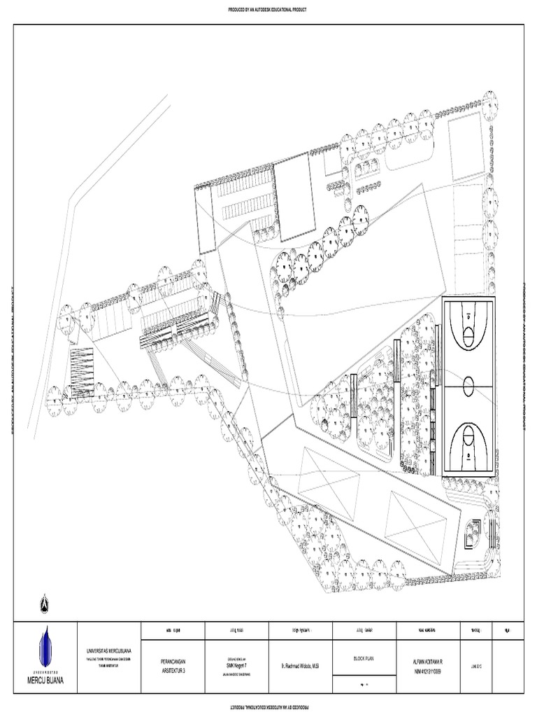 Produced by An Autodesk Educational Product: Block Plan | PDF