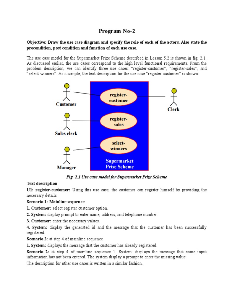 SoftWARE Engineering Lab Program 2 To 7 | PDF | Use Case | Unified ...