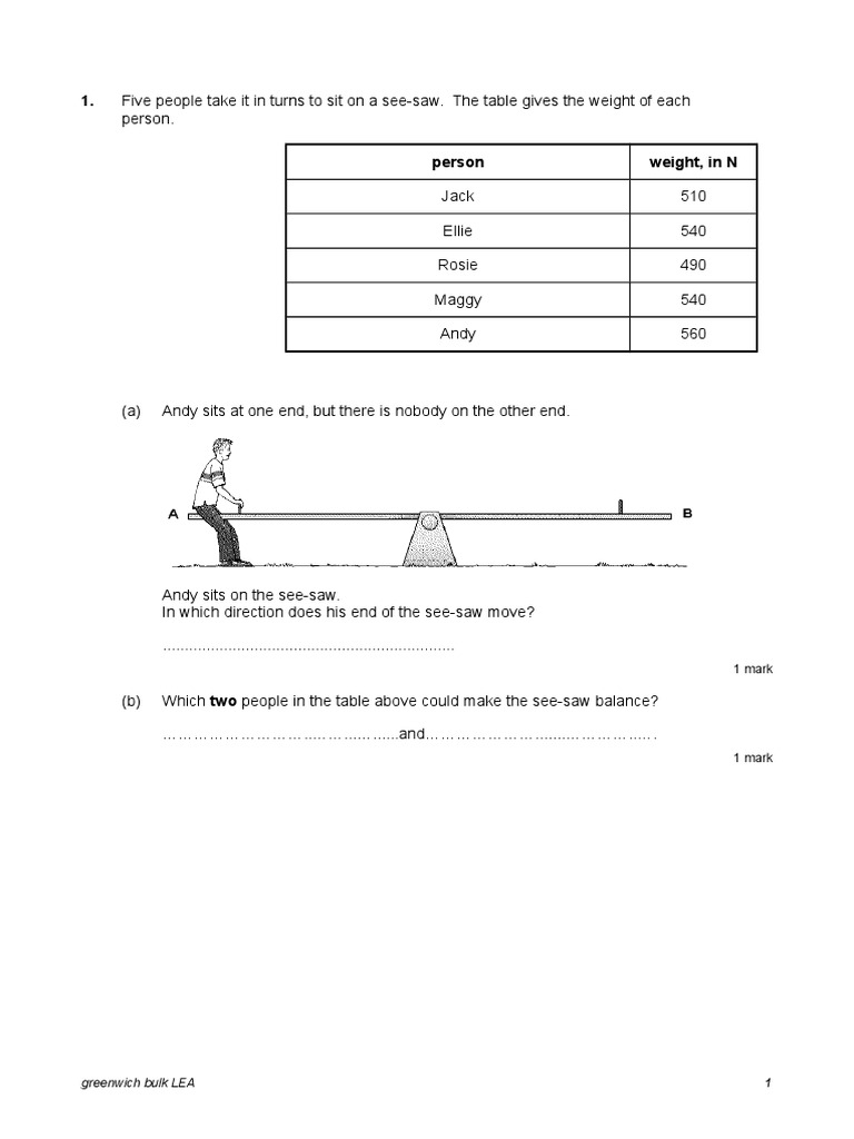 Sat Science Questions | PDF | Mass | Gravity