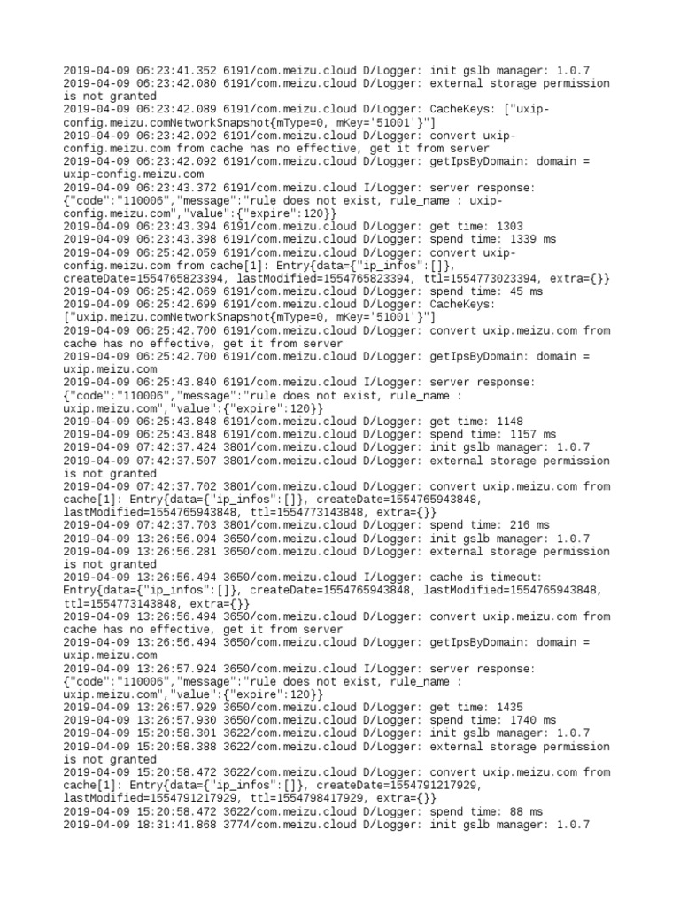 GSLB Log | PDF | Cache (Computing) | Digital Electronics