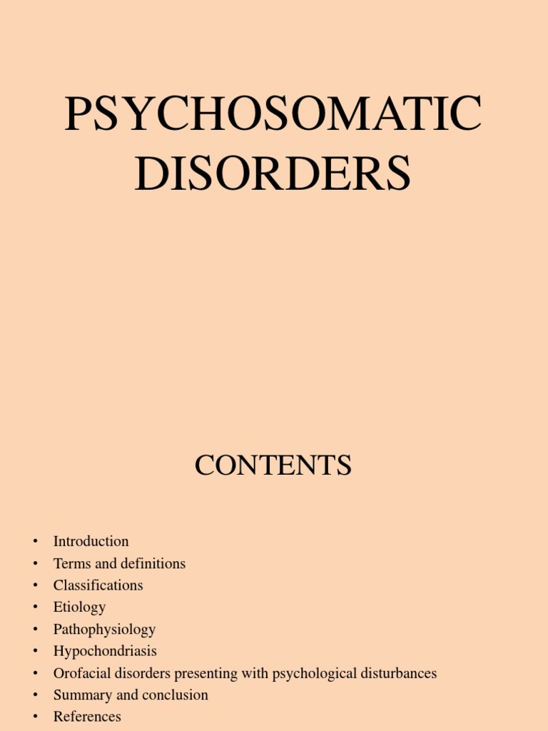 Psychosomatic Disorders | PDF | Migraine | Psychosomatic Medicine