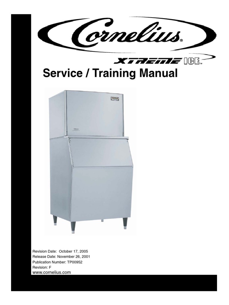 Cornelius Ice Machine Service Manual | PDF | Valve | Air Conditioning
