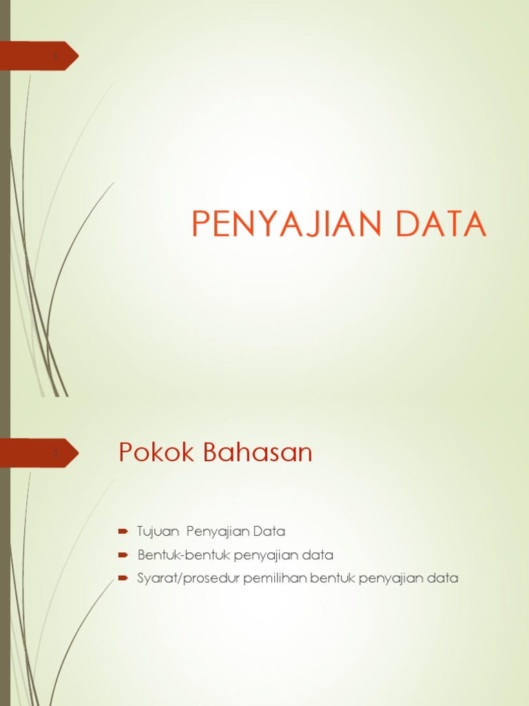Penyajian Data | PDF