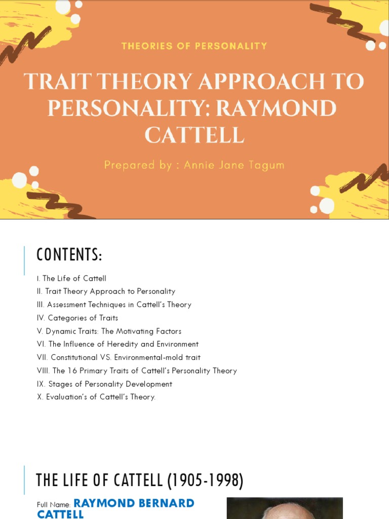 Raymond B Cattell | PDF | Personality Psychology | Experiment