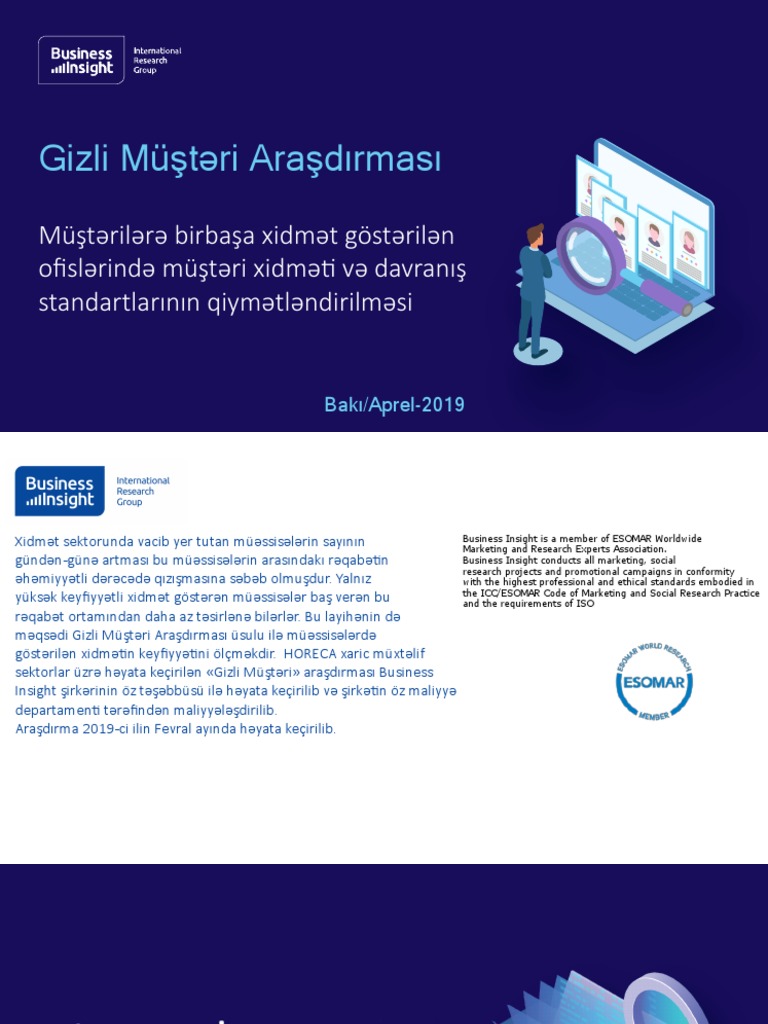 Mystery Shopping - Report (Feb 2019) | PDF