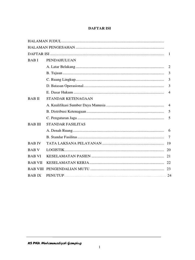 Pedoman Pelayanan Unit Fisioterapi Pku Gamping | PDF