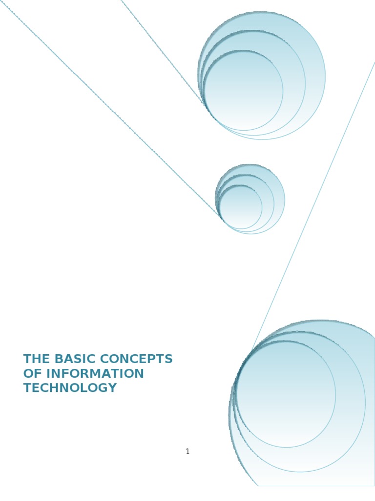 Basics Concepts of Information Technology | PDF | Random Access Memory ...