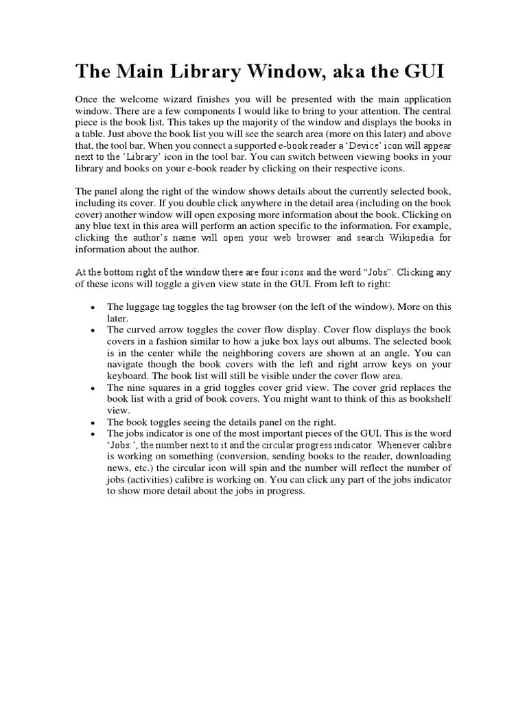 The Main Library Window, Aka The GUI | PDF | Icon (Computing) | Graphical User Interfaces