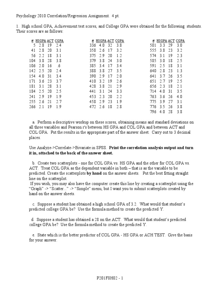 p2010h09 Correlation Regression | PDF | Scatter Plot | Correlation And Dependence