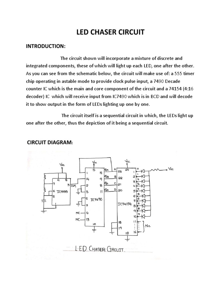 Led Chaser Circuit | Download Free PDF | Electronic Circuits ...
