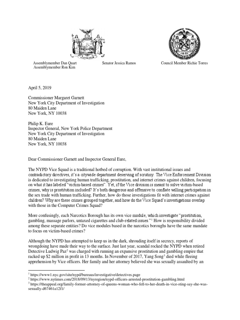 NYPD Vice Squad: Corruption and Reform | PDF | Prostitution | New York ...